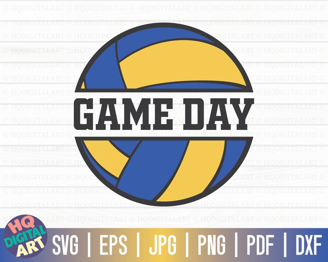 Game Day SVG / Volleyball SVG / Cut File / Clipart / Printable / Vector ...