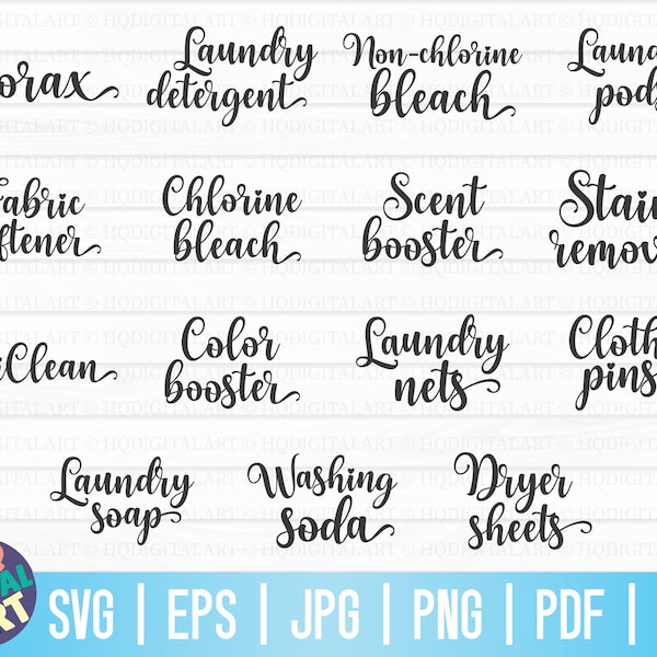 Laundry Labels - Etsy