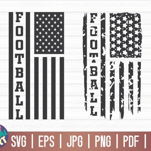 Football Distressed Flag SVG, Football American Flag SVG, American Flag ...