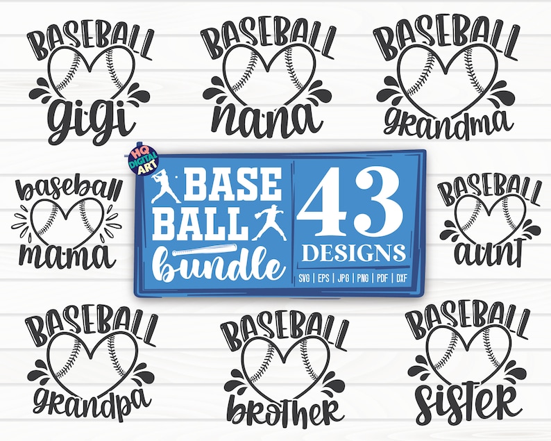 Baseball SVG Bundle / Baseball Mom SVG / Baseball T-shirt SVG / Cut ...