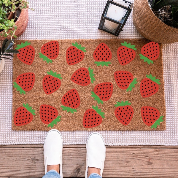 Welcome Doormat Fruit - Etsy