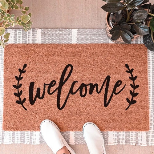 Oh Hello Doormat Hello Welcome Mat Housewarming Gift Cute | Etsy