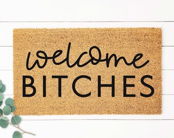 Rude Welcome Mat | Etsy