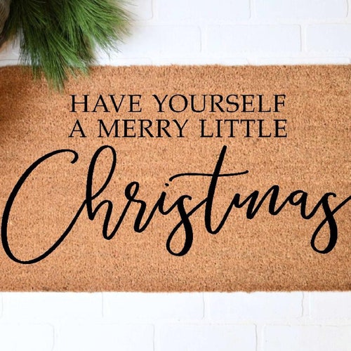 Gingerbread Decor Christmas Doormat Holiday Welcome Mat - Etsy