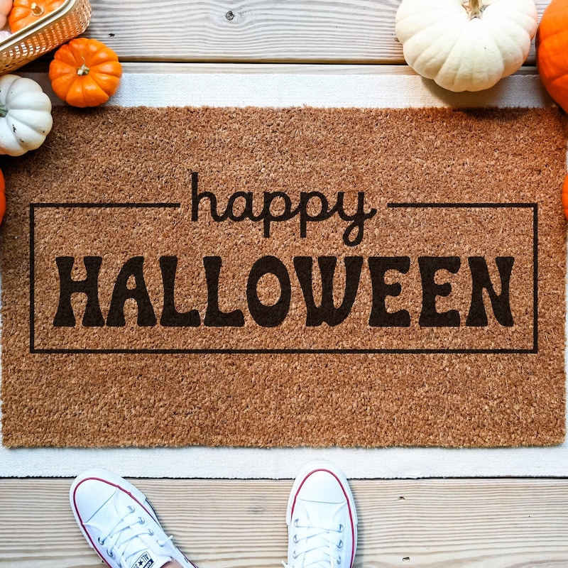 Halloween Door Mat - Etsy
