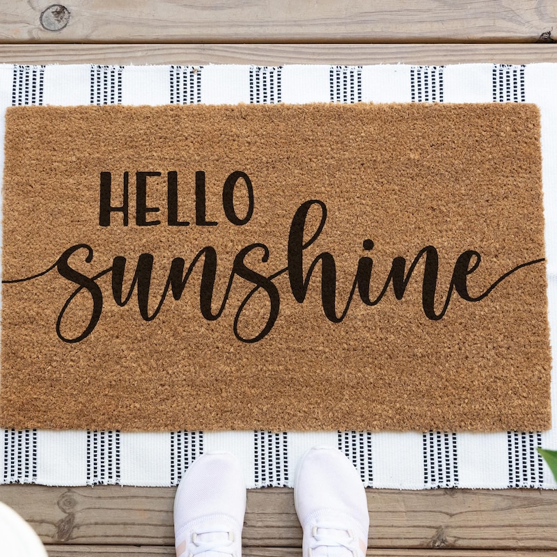 Hello Welcome Mat - Etsy