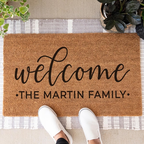 Custom Welcome Mat - Etsy