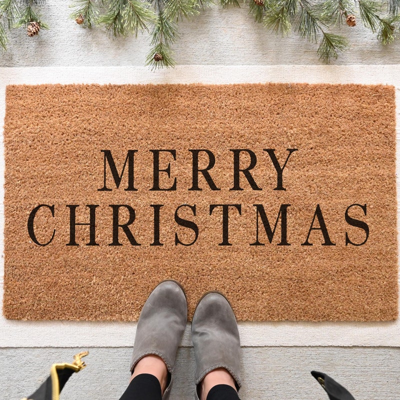 Christmas Door Mat - Etsy