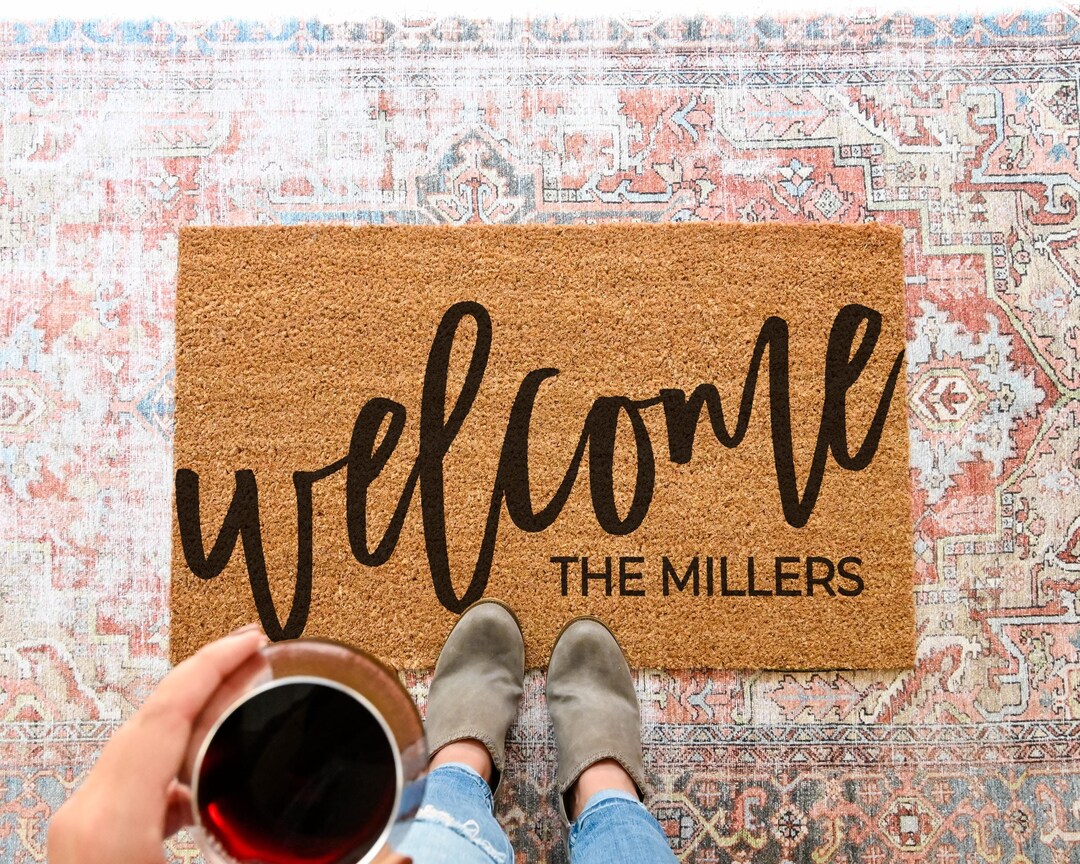 Personalized Welcome Mat, Custom Doormat, Personalized Door Mat, Custom ...