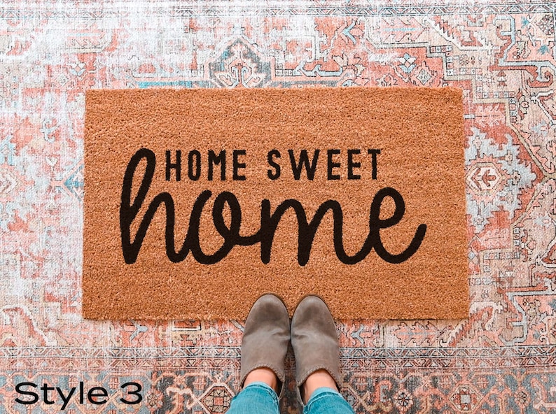 Home Sweet Apartment Doormat Welcome Mat Housewarming Gift - Etsy