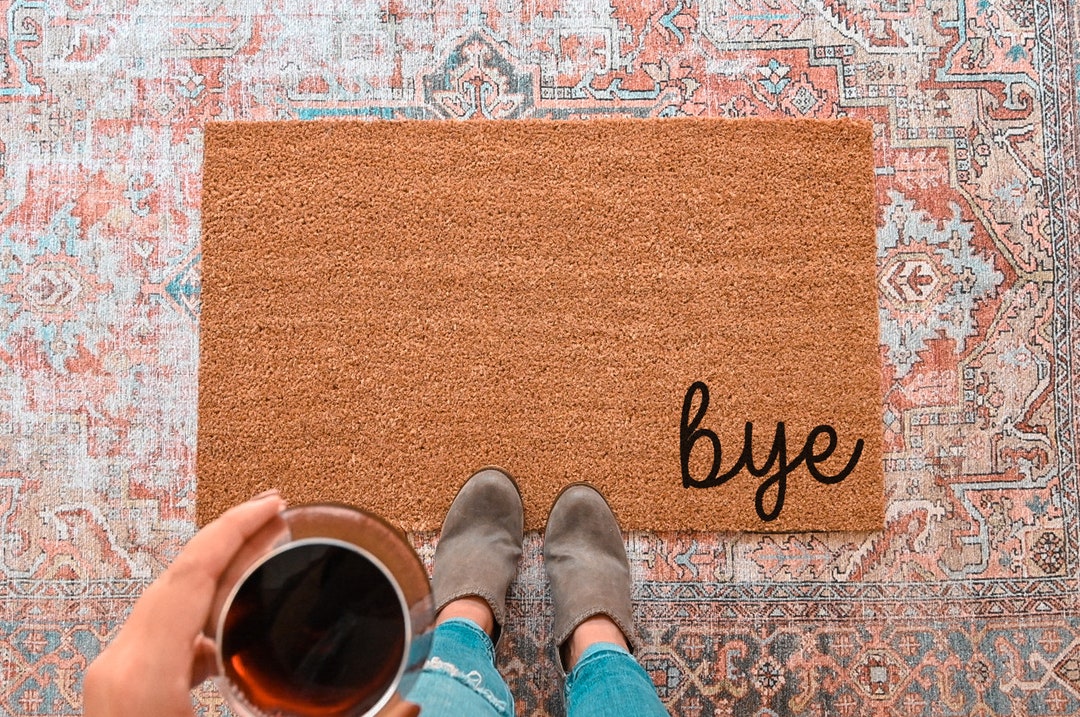 Bye Doormat Go Away Door Mat Custom Doormat Custom Door - Etsy