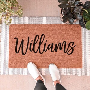 Personalized Doormat Last Name Doormat Custom Doormat - Etsy