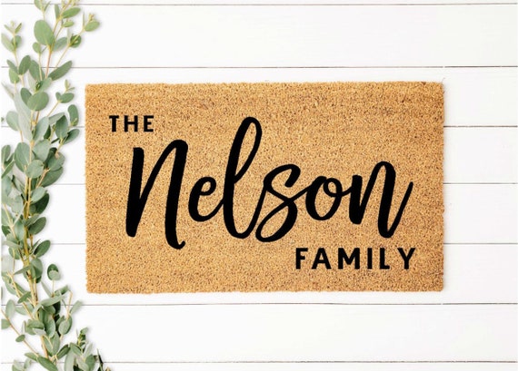 Home & Living Last Name Welcome Mat Rugs Floor & Rugs etna.com.pe