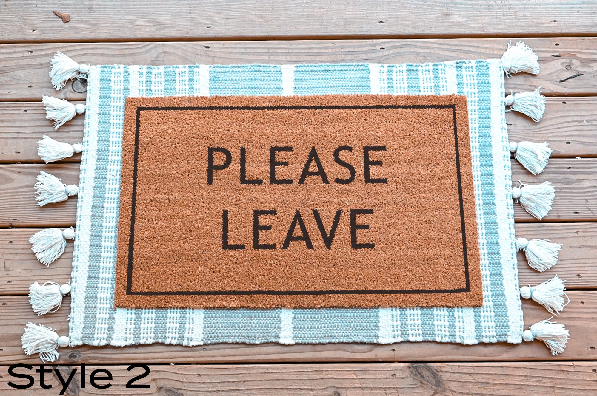 Please Leave Doormat Go Away Doormat Funny Doormat Door - Etsy