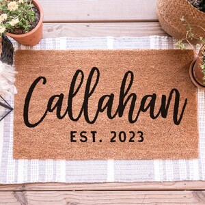 Personalized Doormat Last Name Doormat Custom Doormat - Etsy