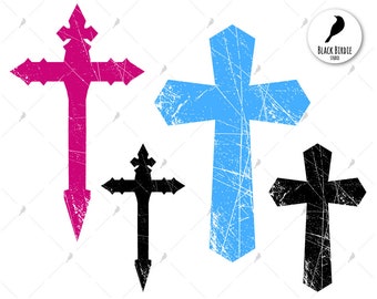 Distressed cross | Etsy
