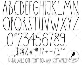 Rae dunn font | Etsy