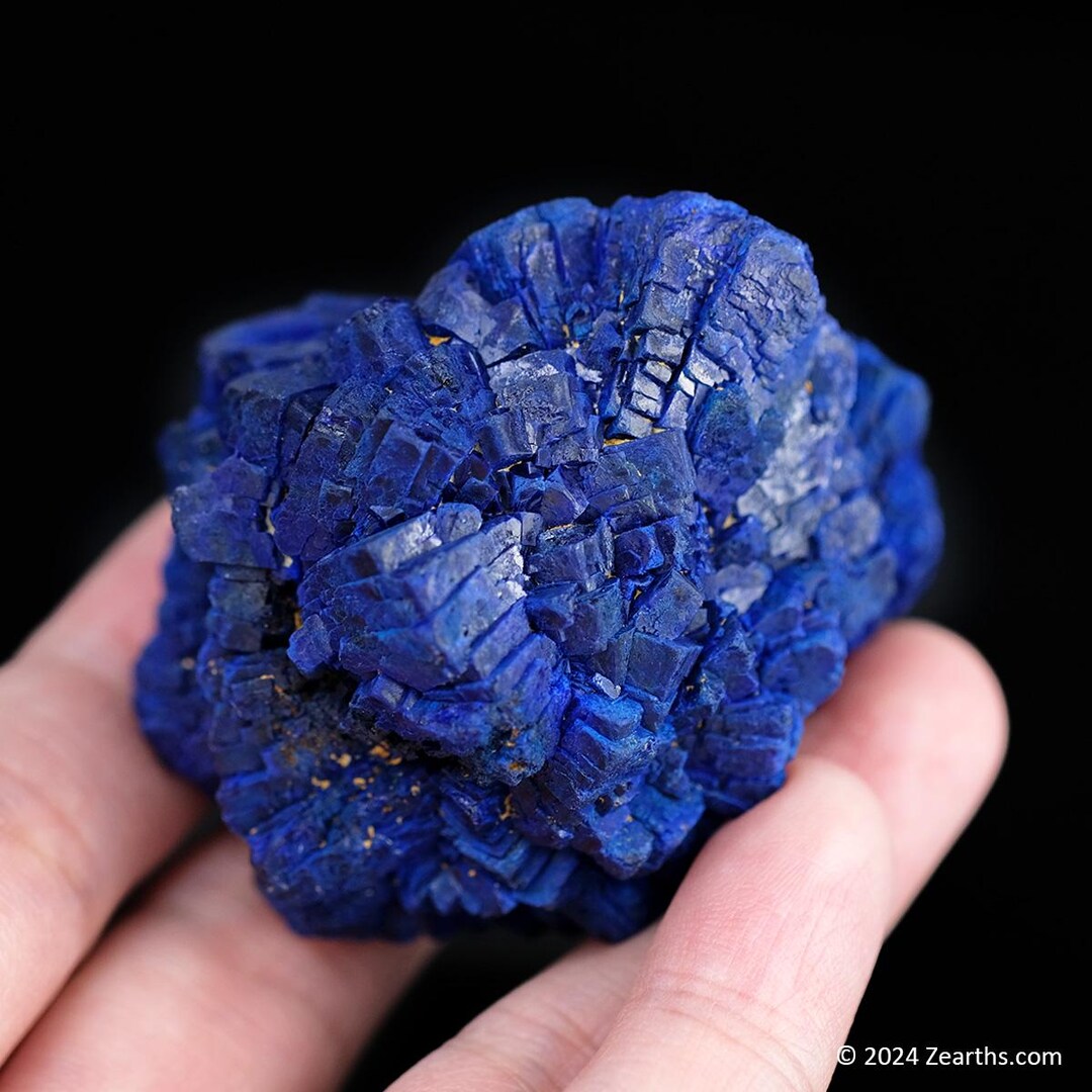Azurite flower Floater Cluster From Shilu Mine, Yangchun, Guangdong ...