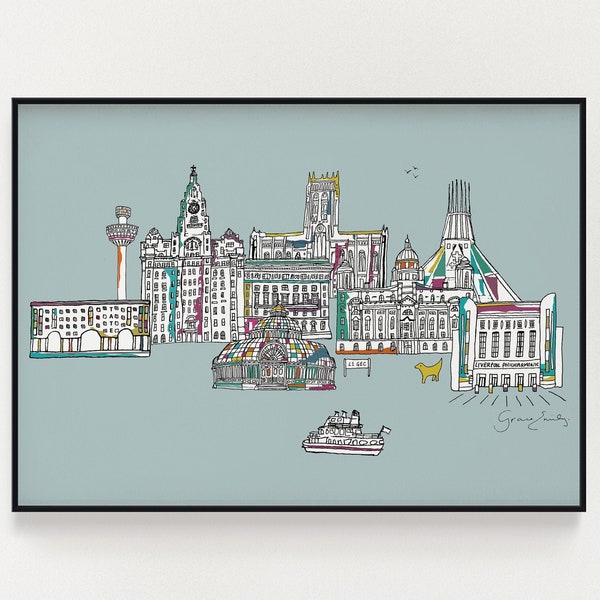 Liverpool Landmarks - Etsy