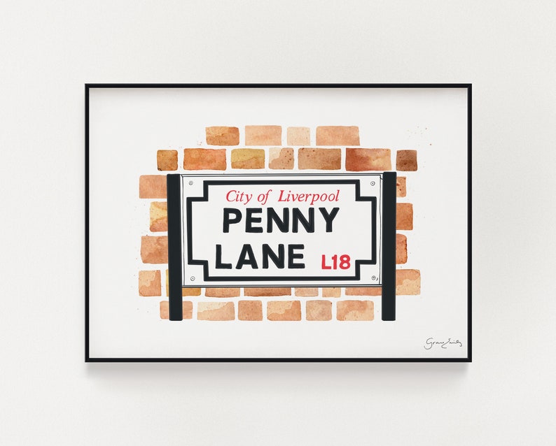 Penny Lane Sign Print - Etsy