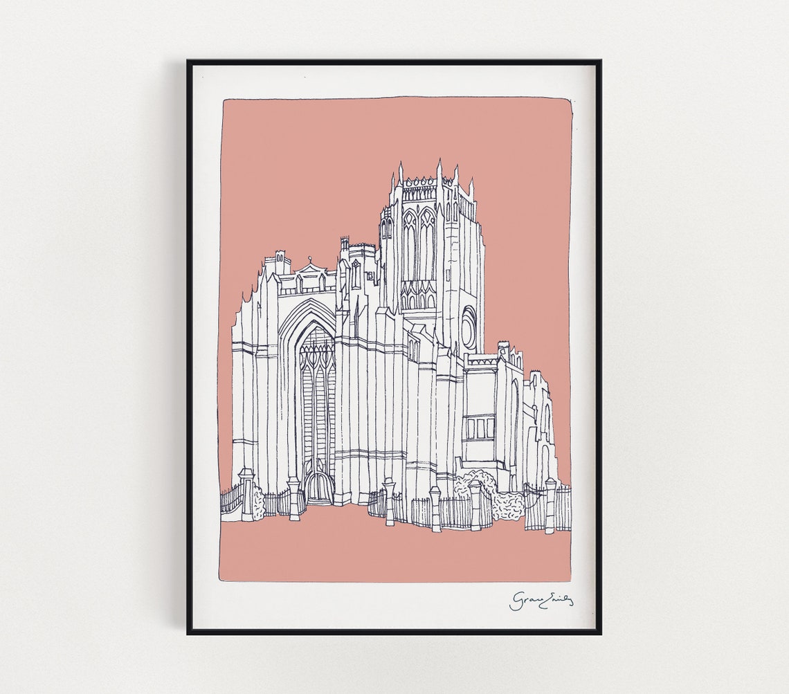 Anglican Cathedral Liverpool Print Liverpool Print - Etsy UK