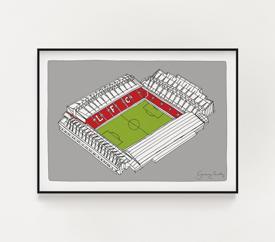 Anfield Stadium Print Liverpool Football Club Print LFC - Etsy