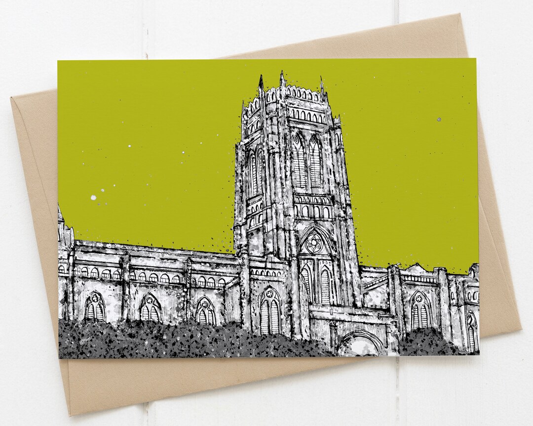 Anglican Cathedral Card Green - Etsy
