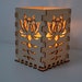 Buddha Enlightened Wooden Candle Lantern Holder for Glass Enclosed ...