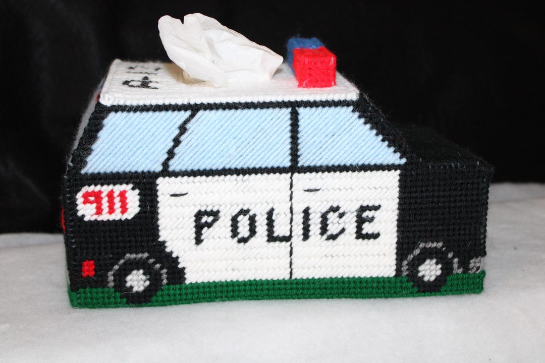 Police SUV Tissue Box Cover - Etsy