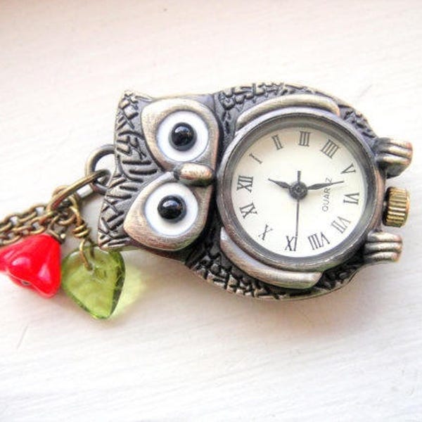 Owl Pocket Watch - Etsy