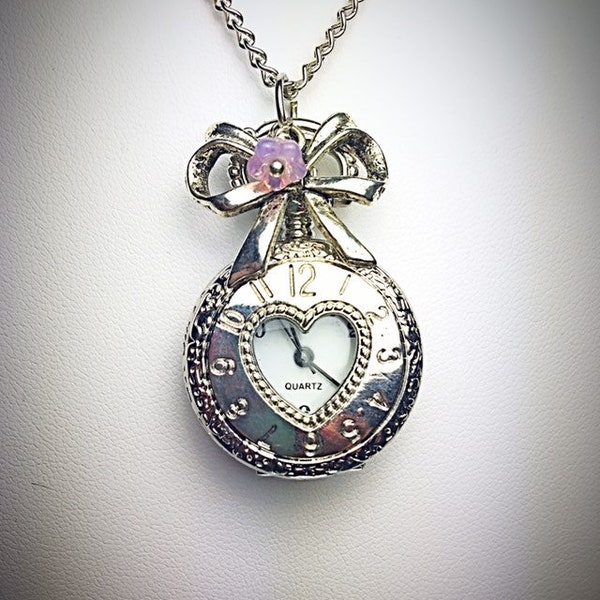 Heart Pocket Watch - Etsy