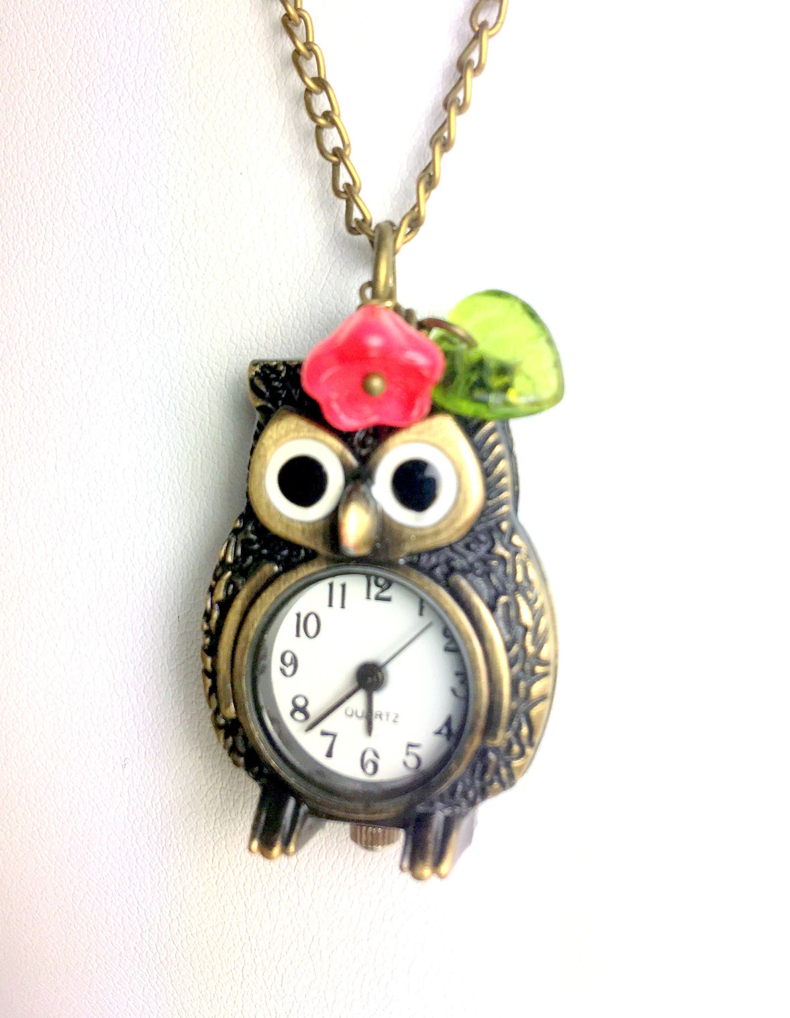 Owl Pocket Watch Necklace Harry Potter Inspired Hedwig | Etsy