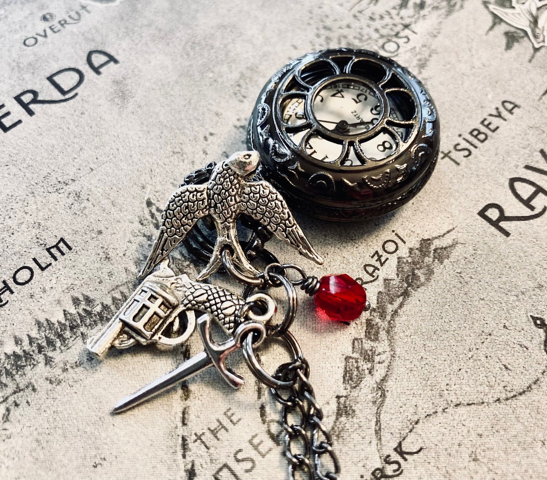Six of Crows Inspired Pocket Watch Necklace - Grisha Series Inspired ...