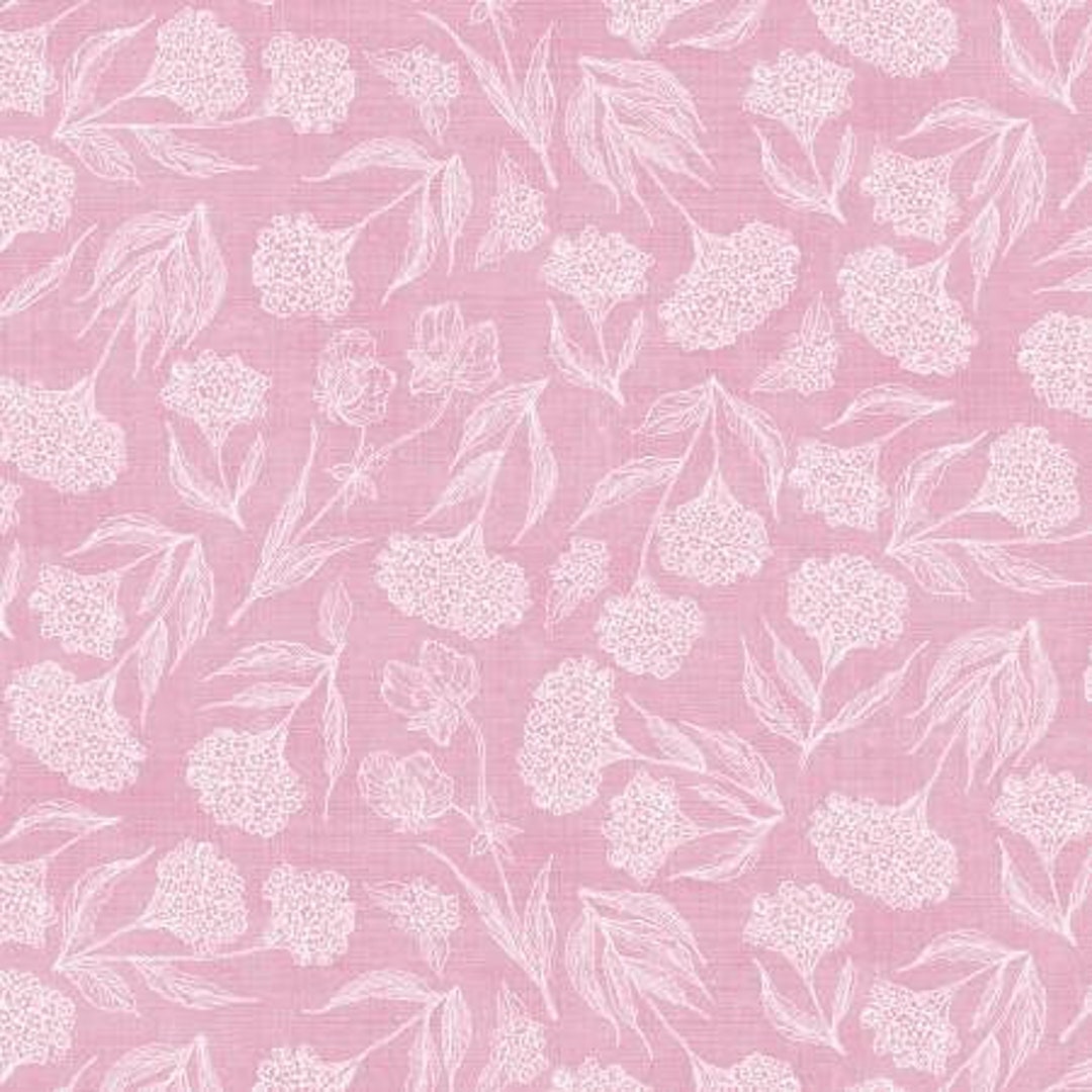 Hydrangea Mist Pink Toile 39825-331 by Wilmington Prints - Etsy