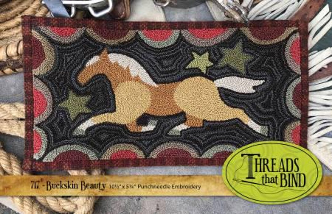Buckskin Beauty Punch Needle Pattern by Threads That Bind - Etsy