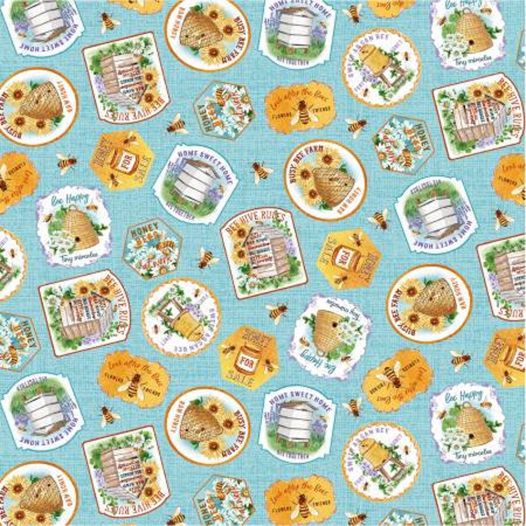 Busy Bee Farm Honey for Sale Labels DCX11252-BLUE - Etsy