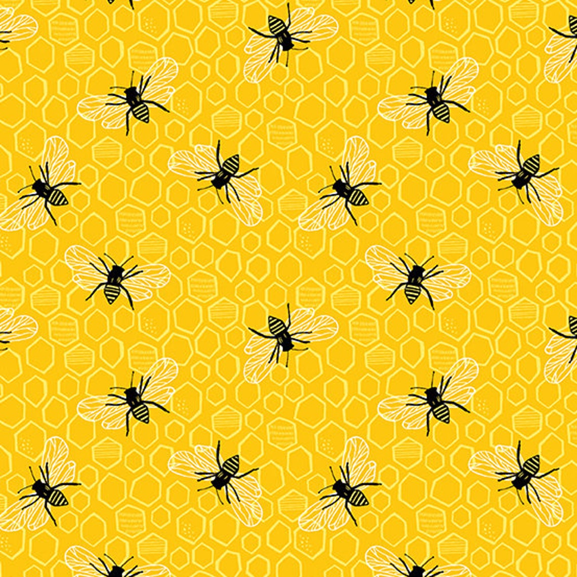 Sunny Bee Yellow Bees A9433-Y | Etsy