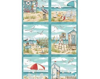 Quilt Panel Beach Therapy Cotton Fabric Panel Northcott 25465-66 Panel ...