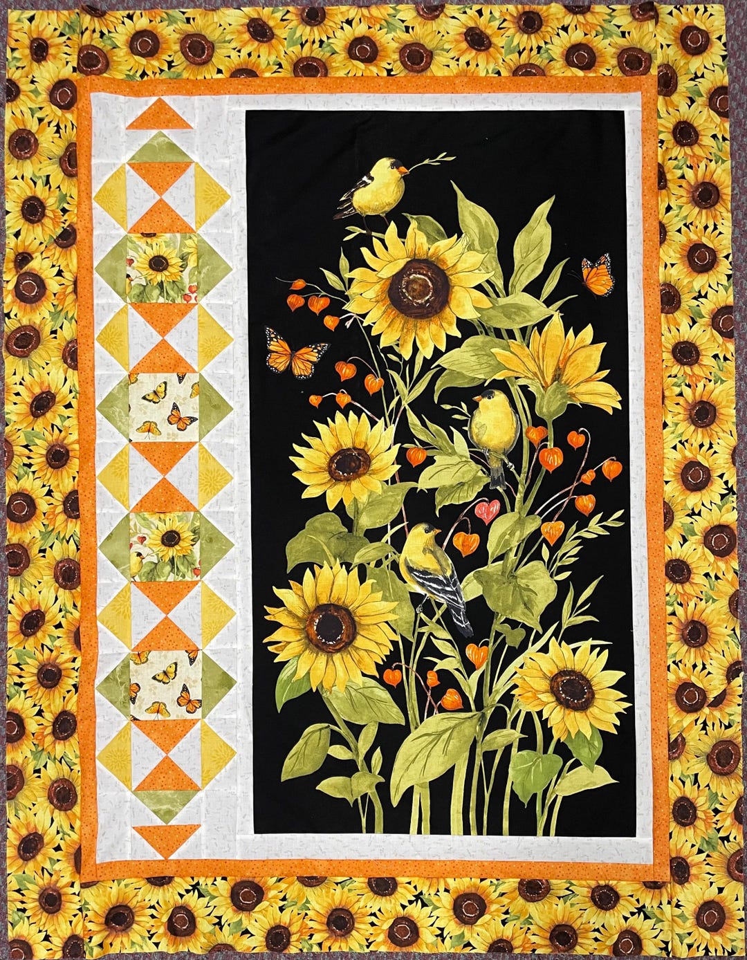 Sunflower Splendor Quilt Kit - Etsy
