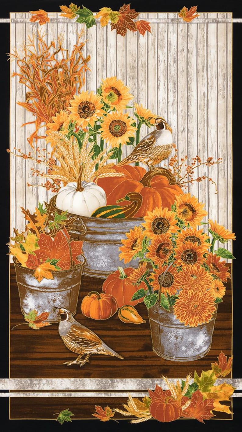 Giving Thanks Panel by Robert Kauffman Fabrics AWHM-18395-196 - Etsy