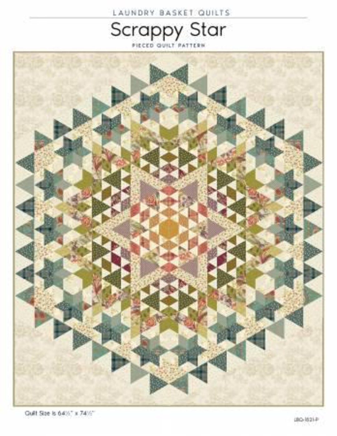 Scrappy Star Pattern LBQ-1531-P by Laundry Basket Quilt - Etsy