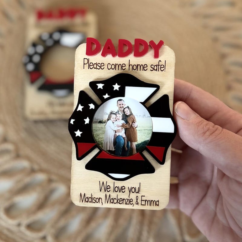 Firefighter Daddy Frame - Etsy