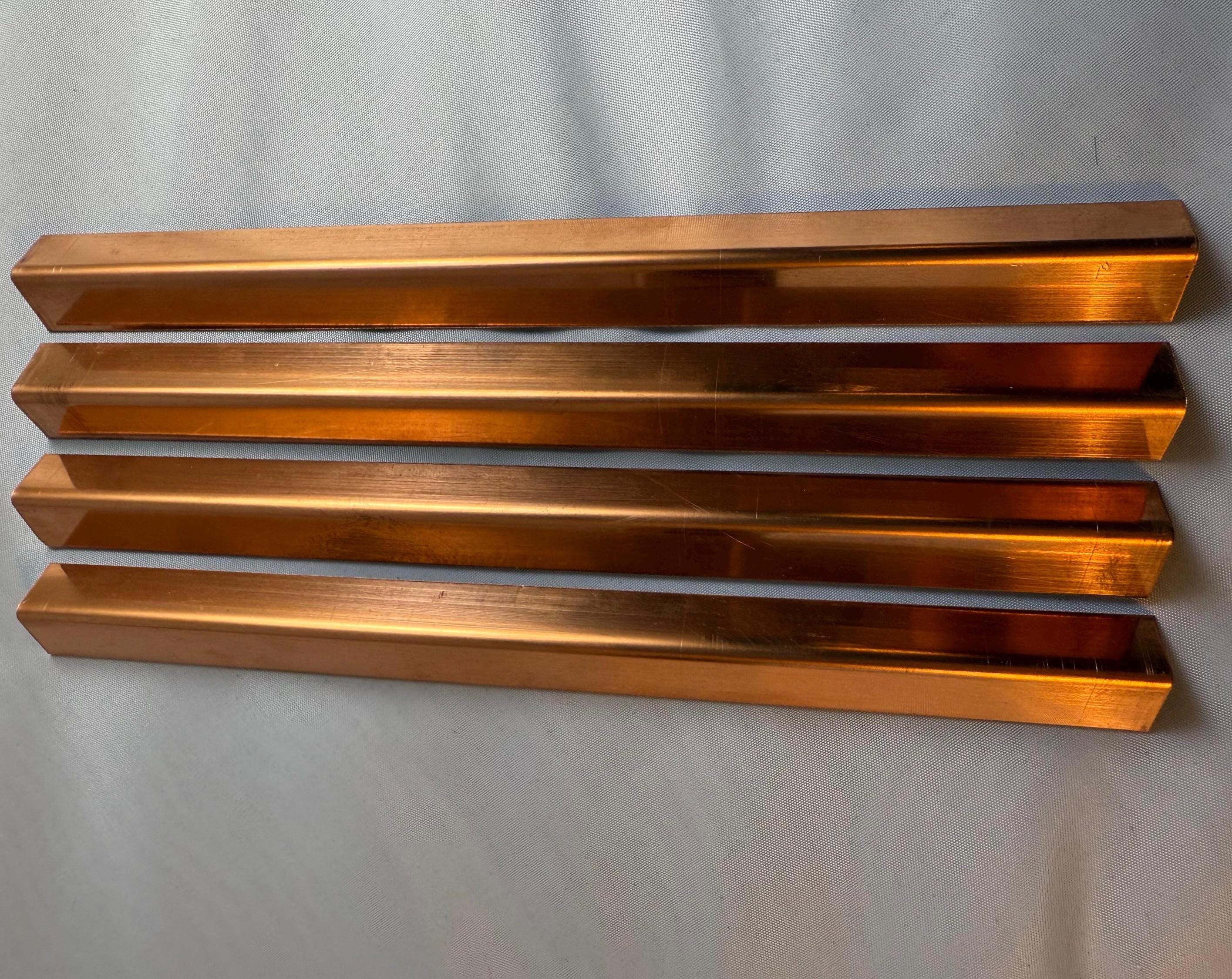 Copper Sheet Angle .027" 20oz. 22 Gauge 1/2" X 1/2" X 8" (4 Pc.) - Etsy
