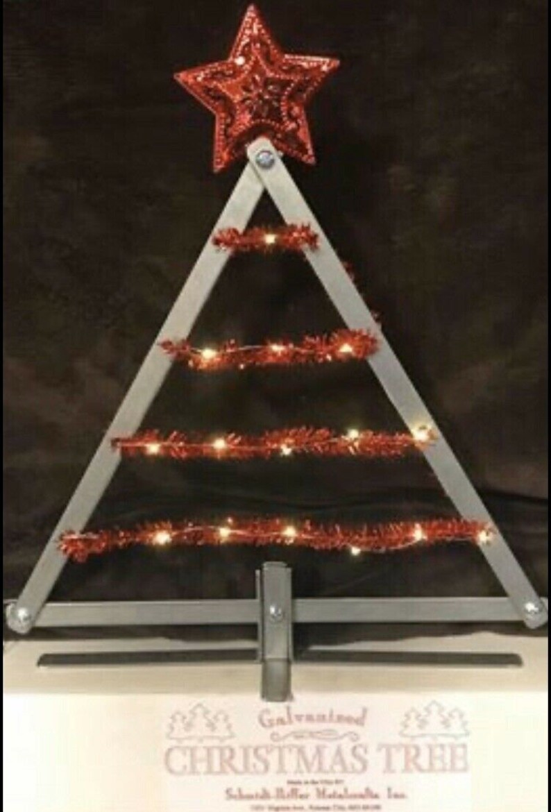 Metal Tabletop Christmas Tree Decoration for Mantel Cubicle - Etsy