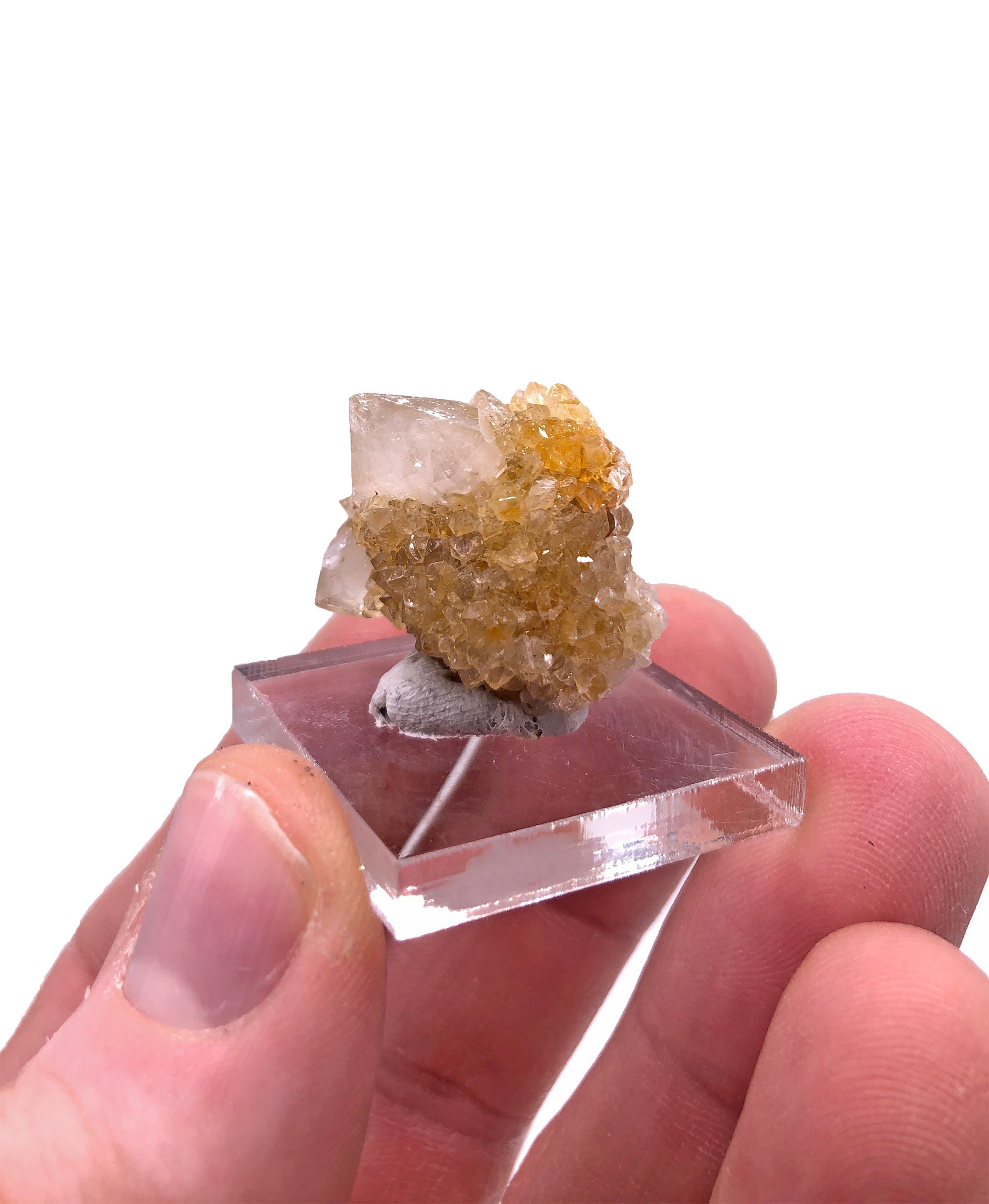 Cobble Creek: Small Beautiful Deep Citrine Spirit Cactus Quartz Cluster ...
