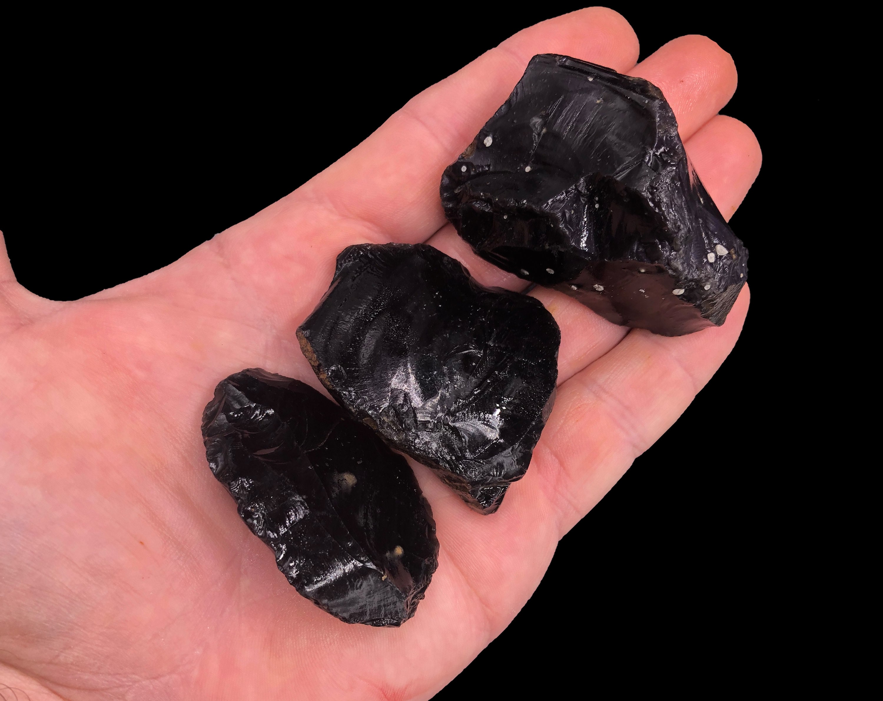 1 LB Black Obsidian Rough from Mexico