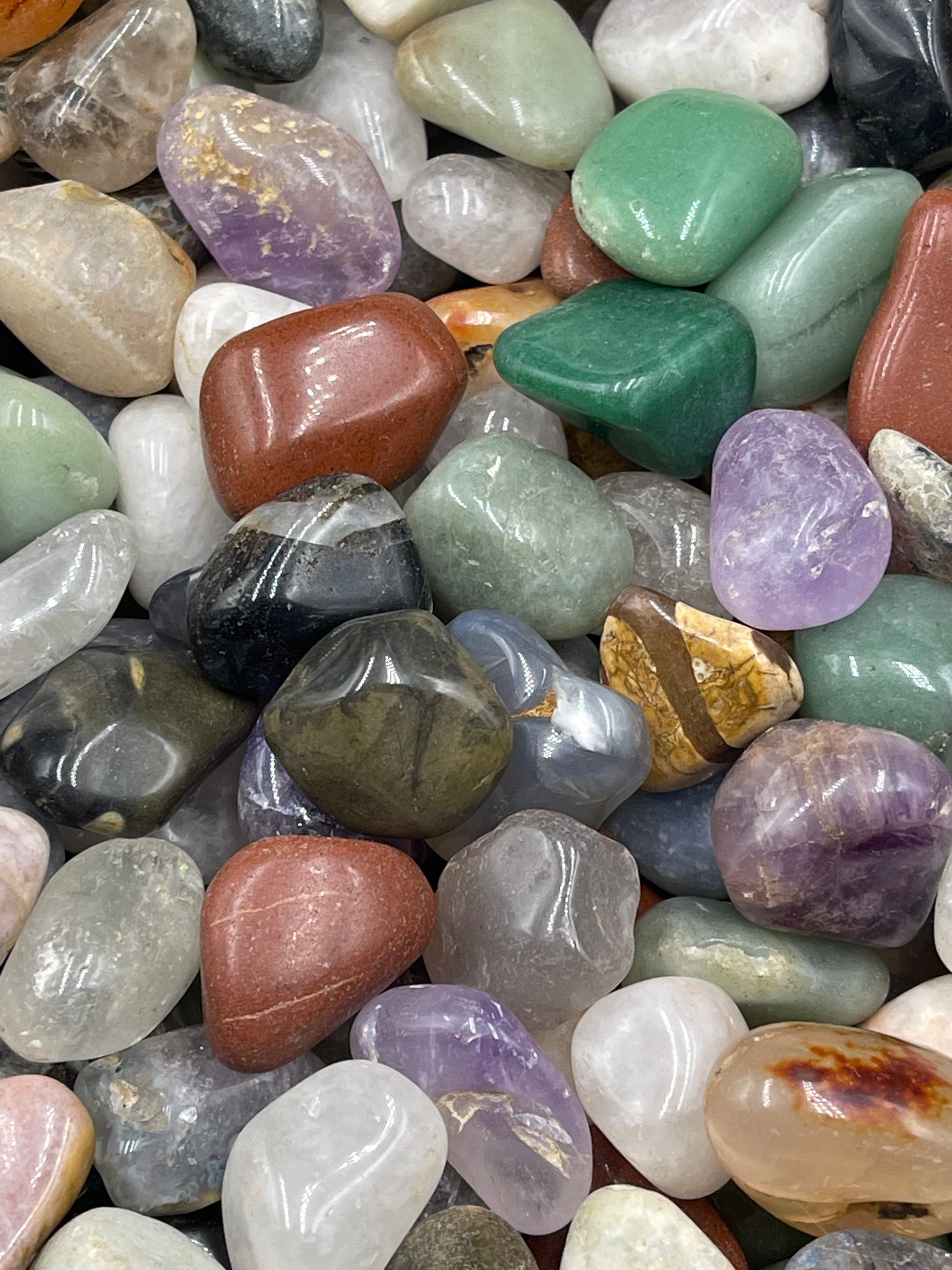 Cobble Creek: 1 LB Brazilian TUMBLE MIX (~50 pieces per pound)