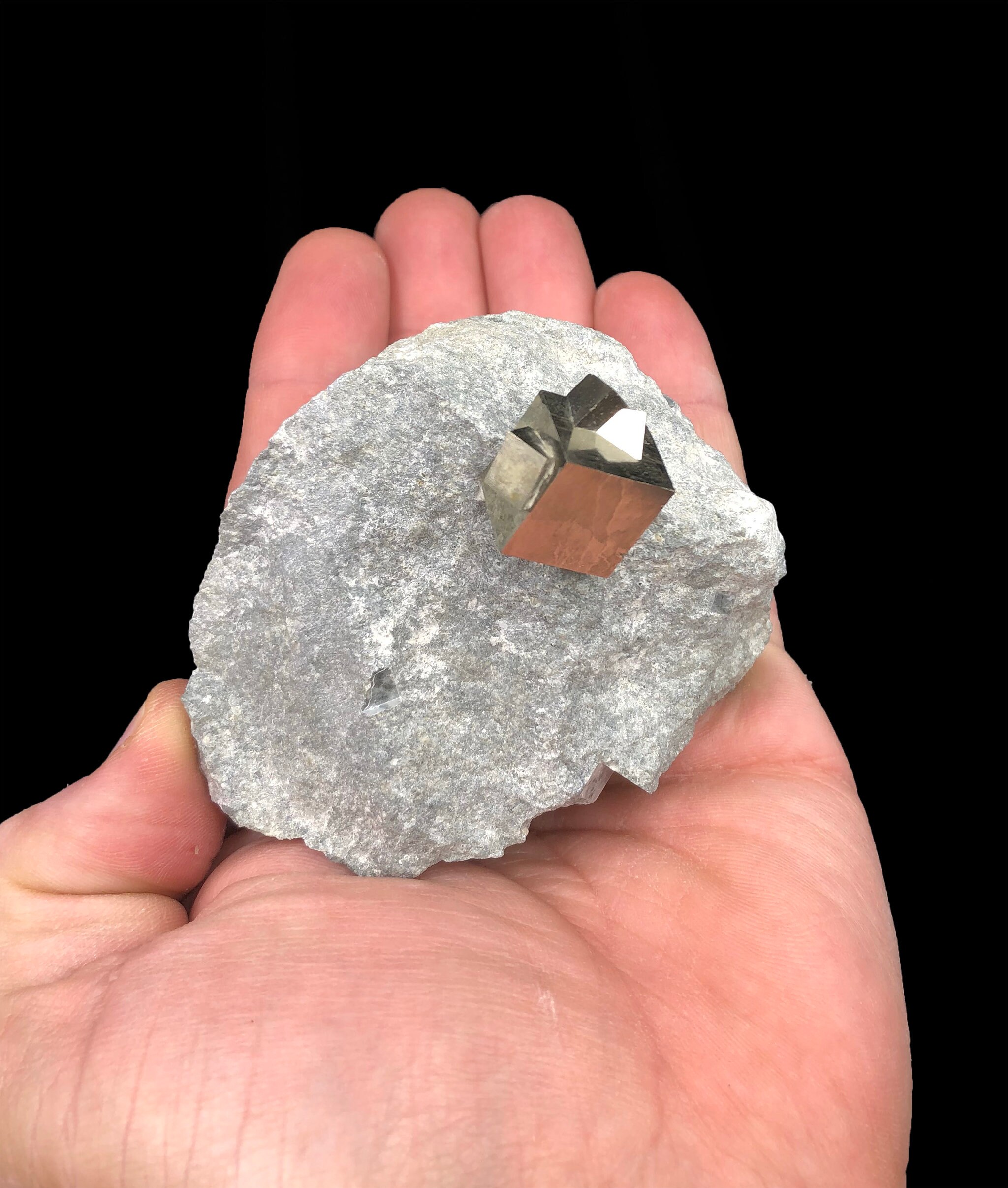 Cobble Creek: Pyrite Cubes on Matrix from Spain
