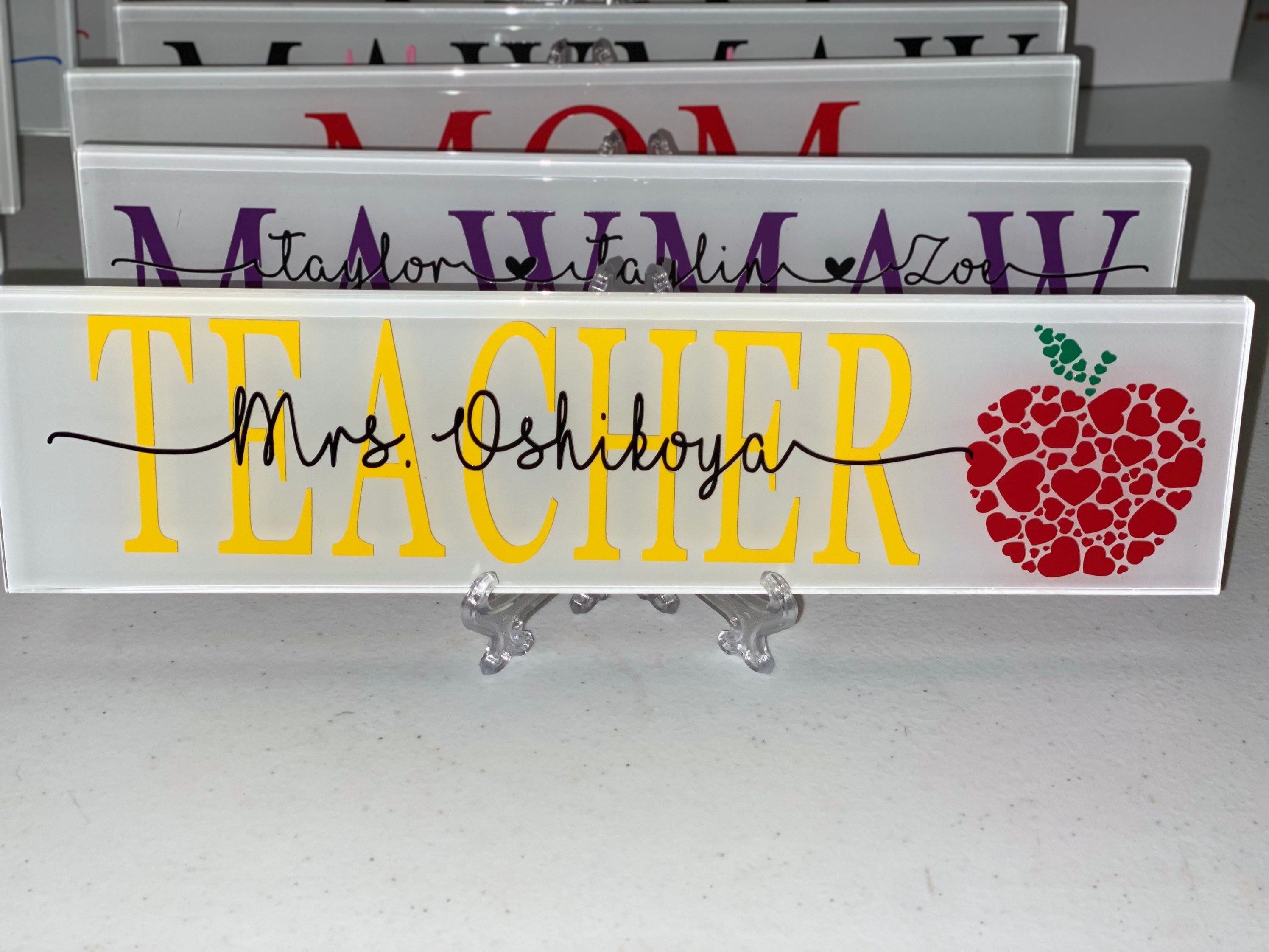 Personalized “mom” Tiles - Etsy