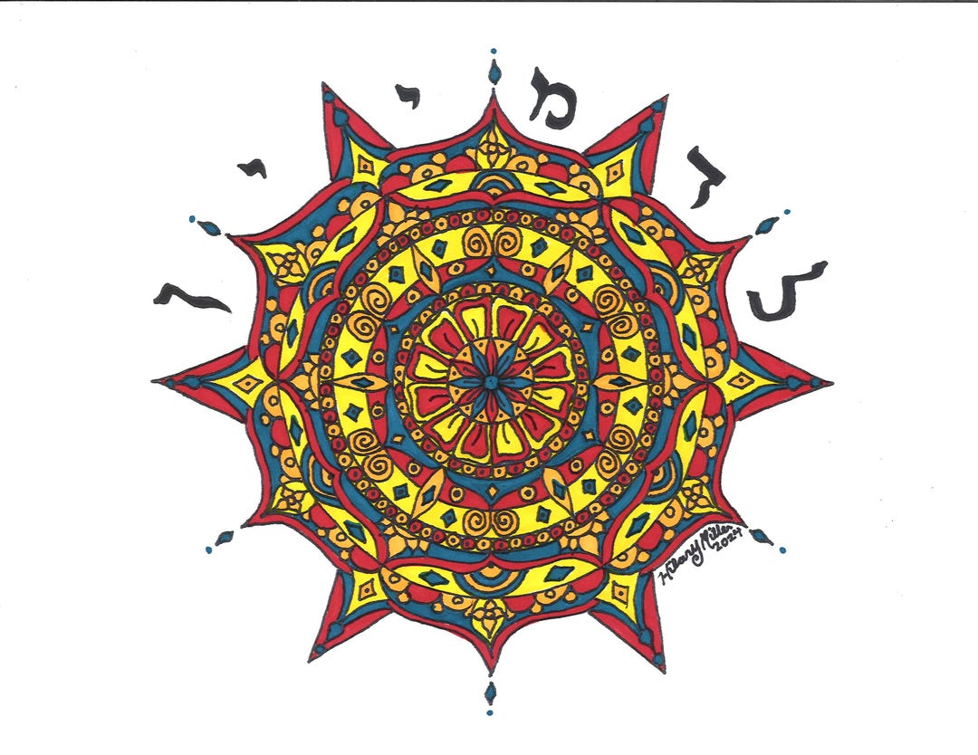 Imagine Mandala Art, Inspiring Mandala Wall Hanging, IMAGINE, Original ...